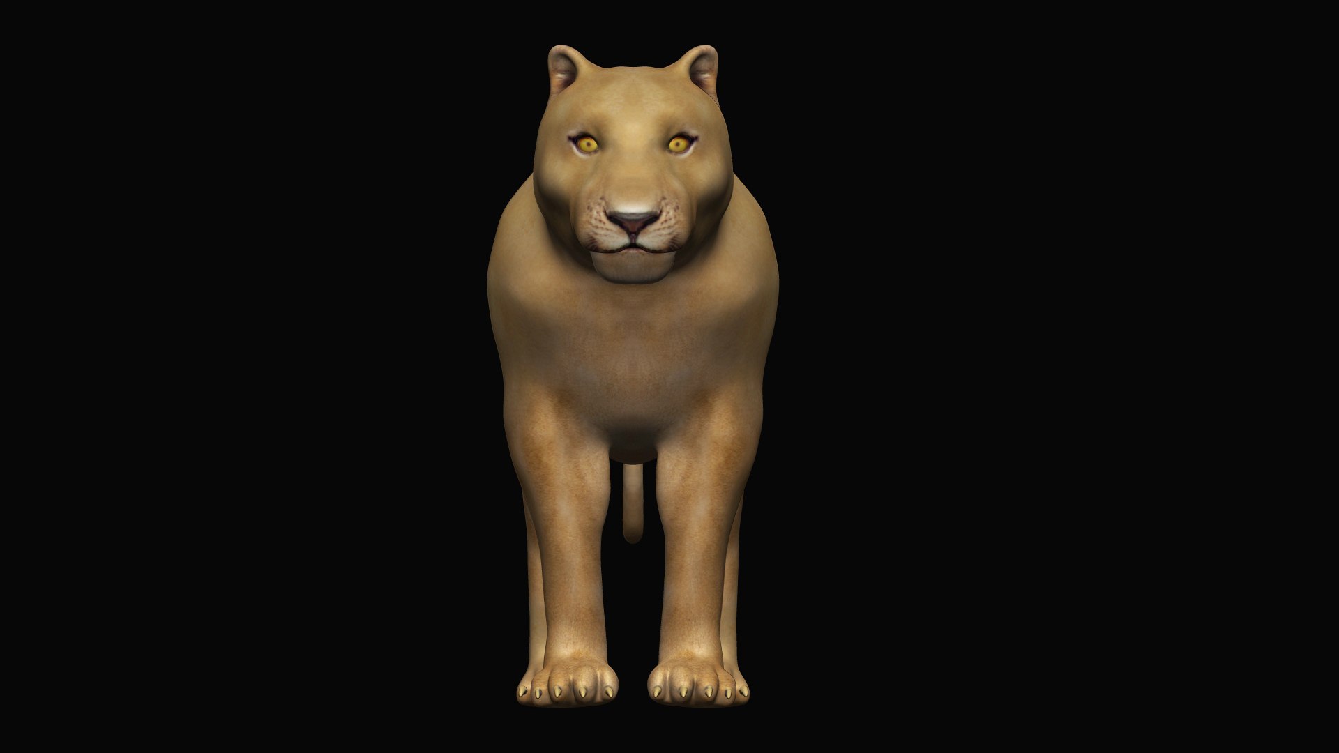 Rigged Female Lion Lioness 3D Model - TurboSquid 1694845