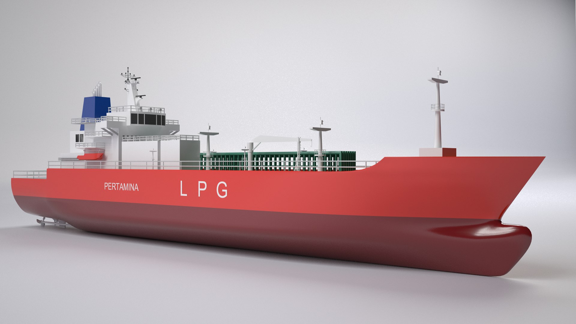 3D model Pertamina Ship Gas Tanker - TurboSquid 1896504