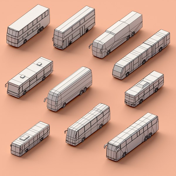 3d obj bus irisbus crealis