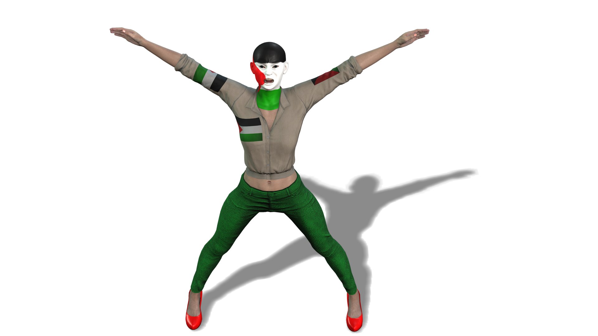 3D Tribute To Palestine 3D Model - TurboSquid 2388077
