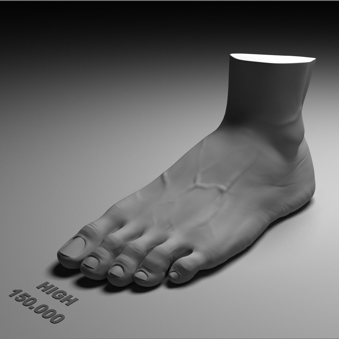 Human Foot 3d Obj