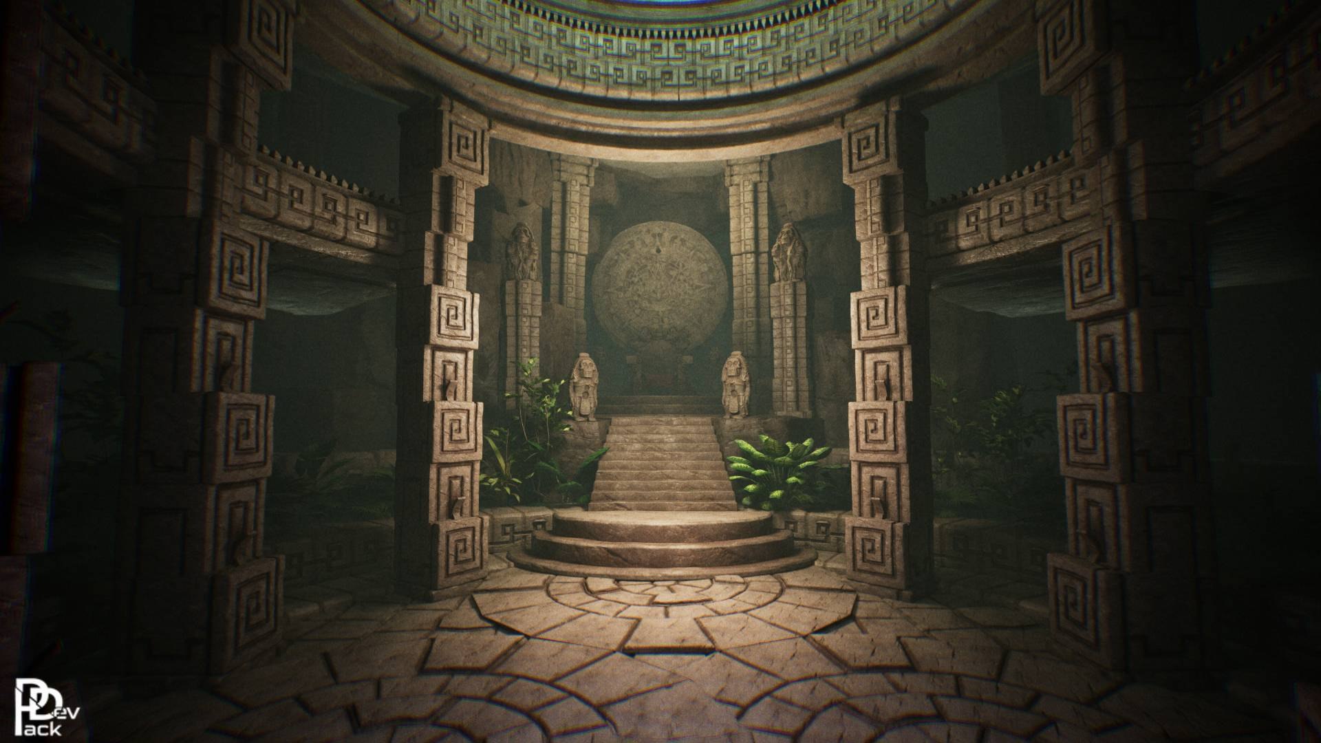 Aztec Temple Interior 24 Assets Model - TurboSquid 2200399