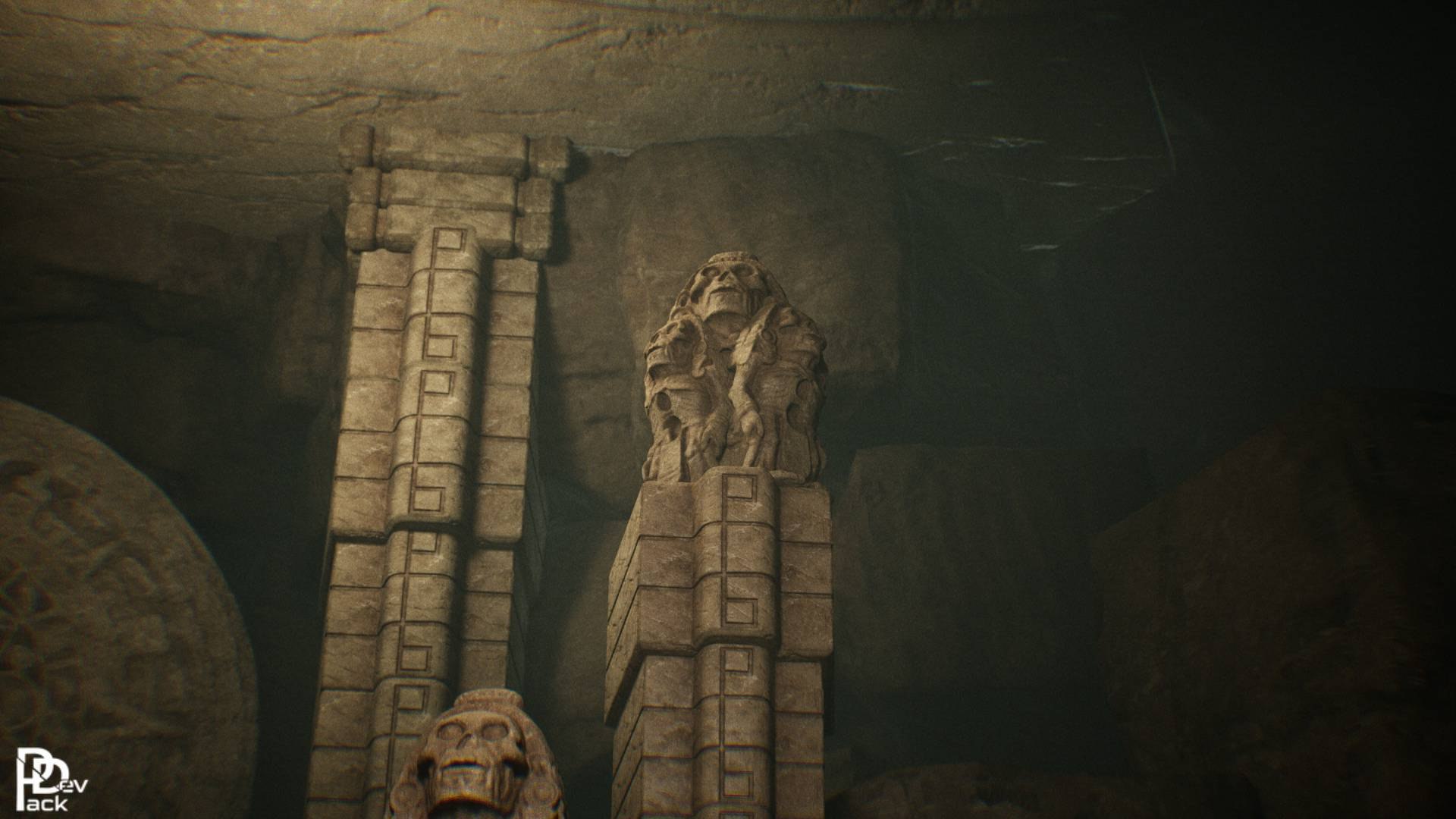 Aztec Temple Interior 24 Assets Model - TurboSquid 2200399