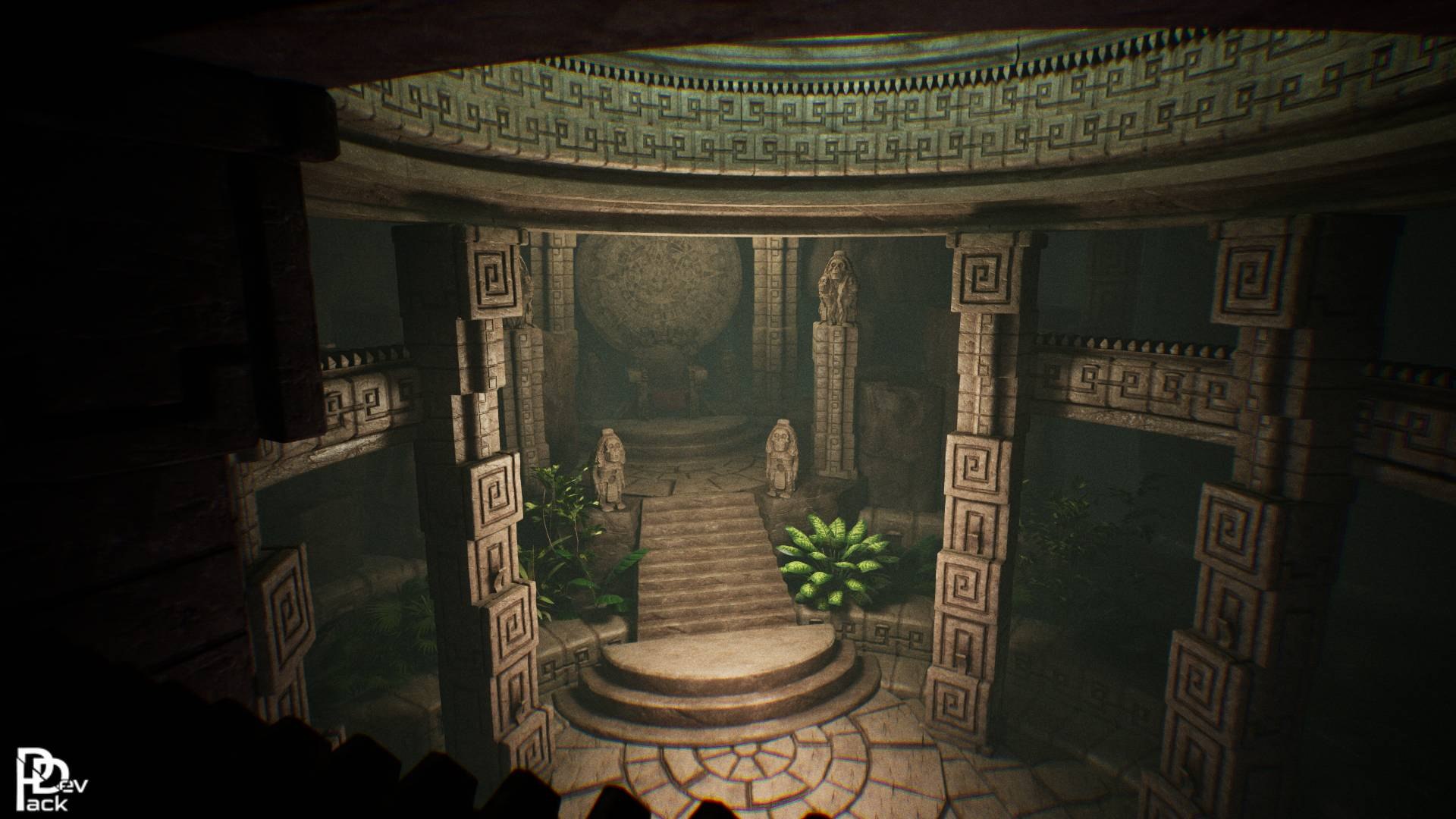 Aztec Temple Interior 24 Assets Model - TurboSquid 2200399