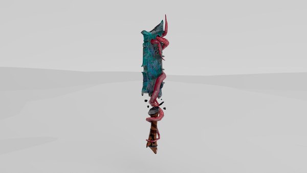 modelo 3d ESPADA DE CALAMAR LISTA PARA EL JUEGO - TurboSquid 1900038