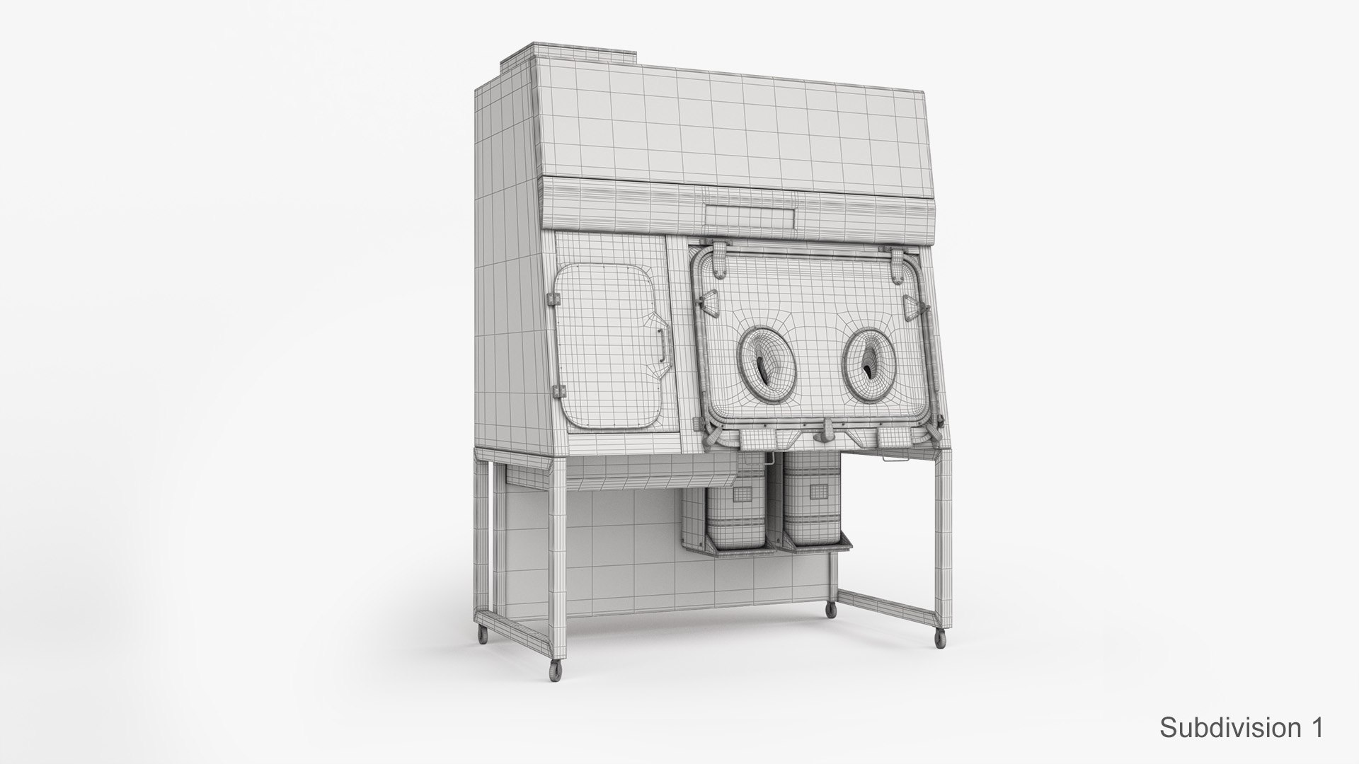 Glovebox Sterile Isolator 3D Model - TurboSquid 2044628