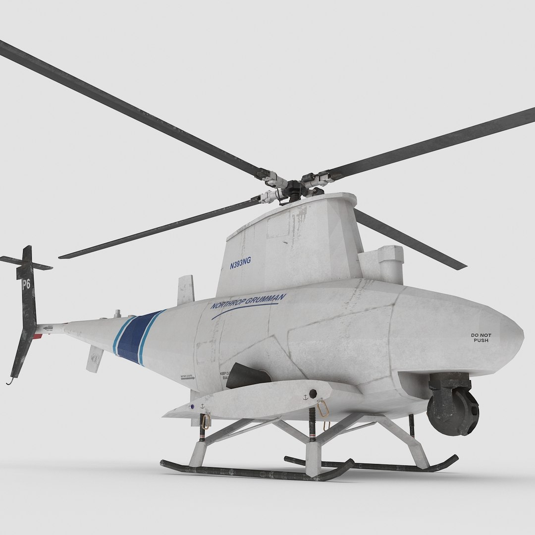 northrop grumman mq-8 scout 3d model