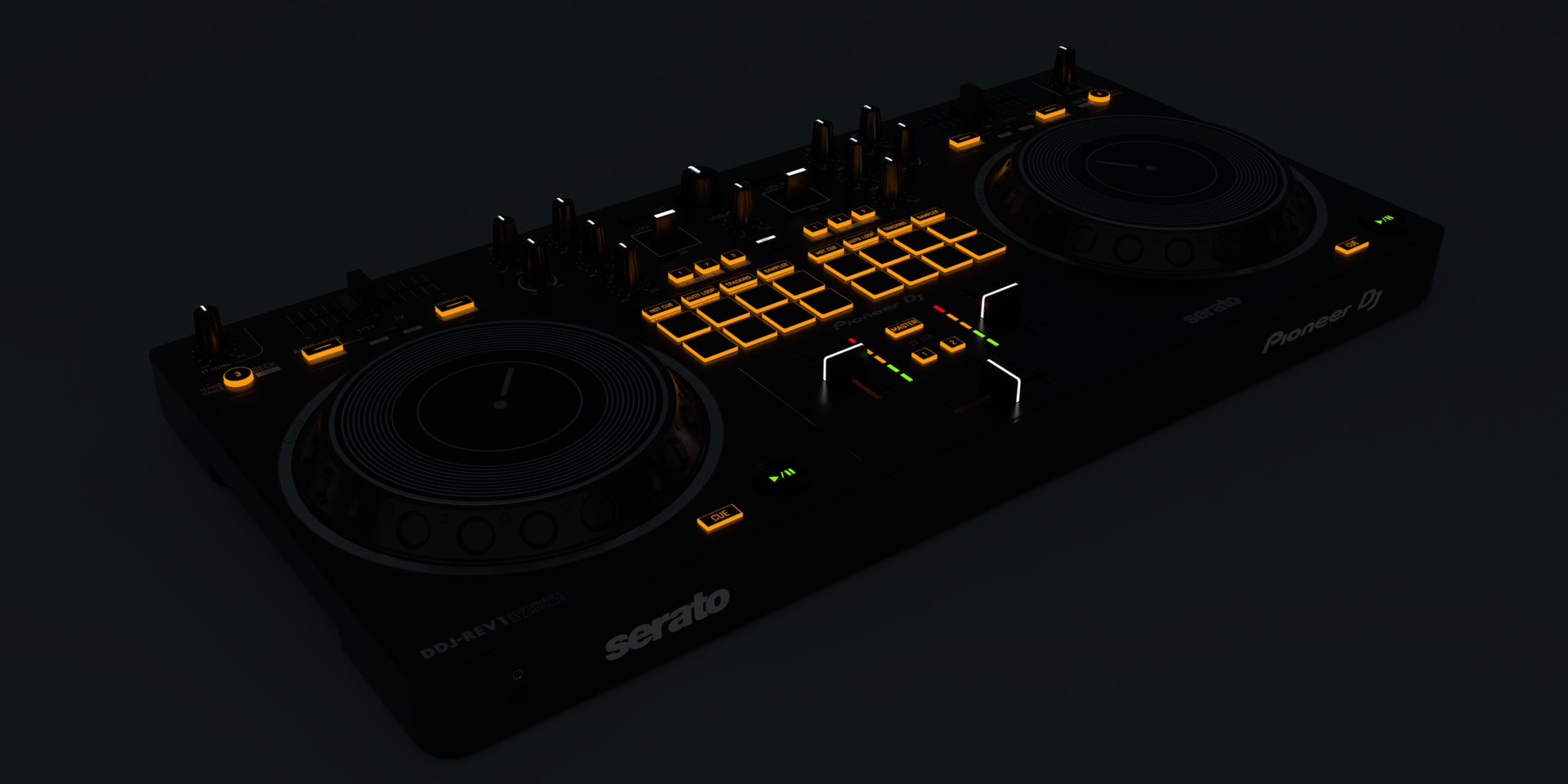 Pioneer DDJ-REV1 DJ Controller Black 3D Model - TurboSquid 1869239