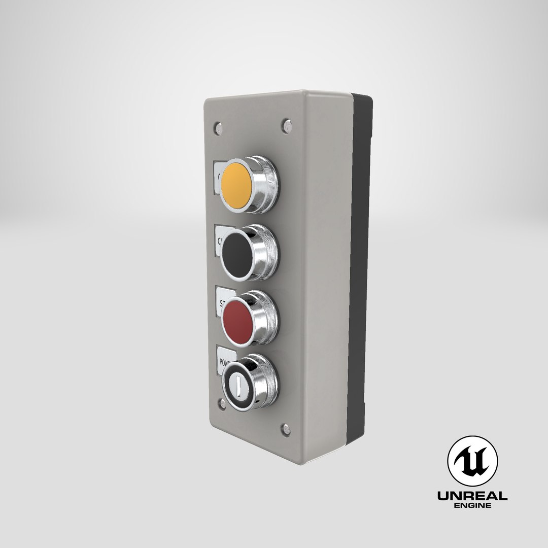3D model Control Station Buttons 02 Clean - TurboSquid 1893628