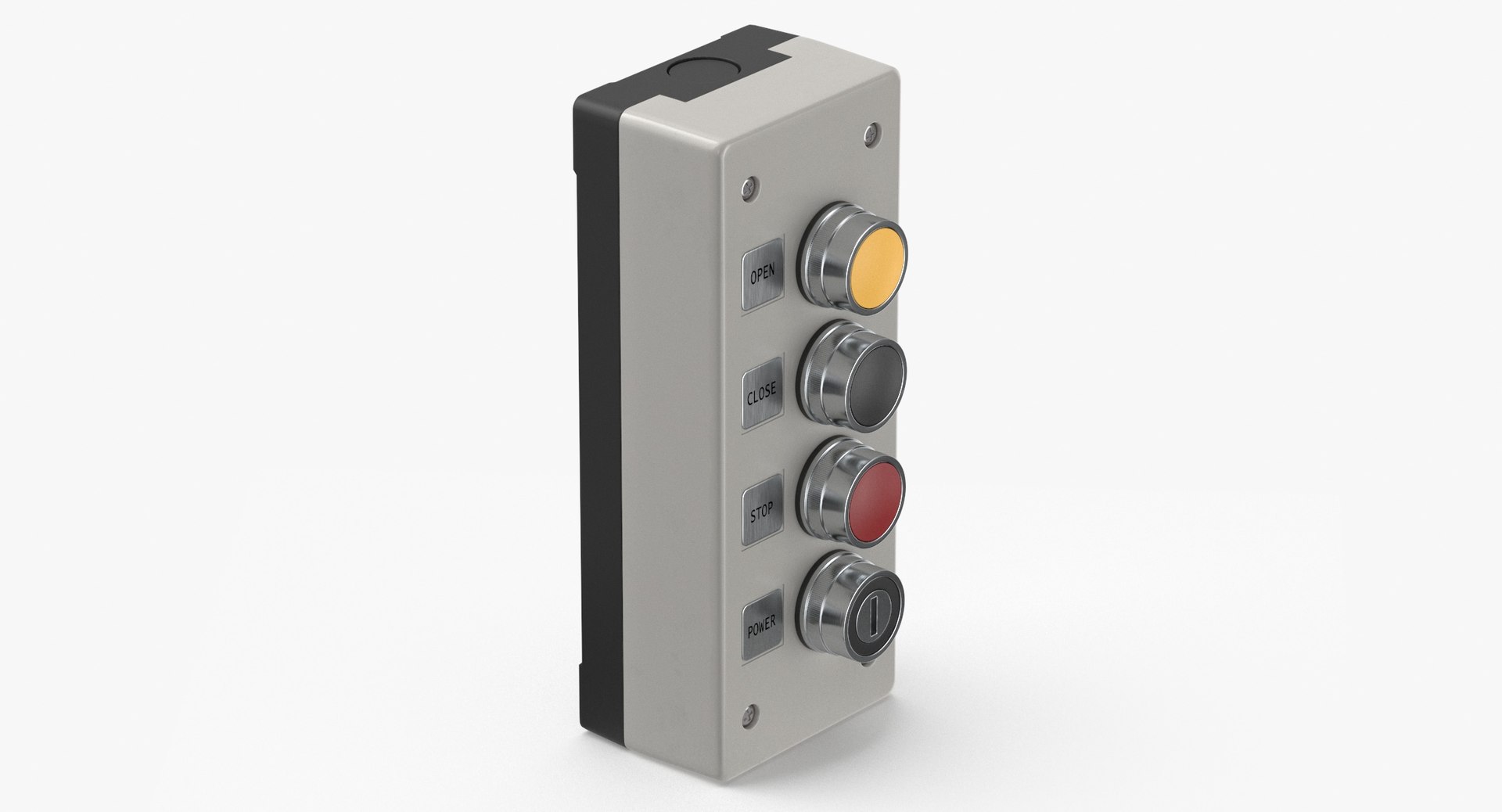 3D Model Control Station Buttons 02 Clean - TurboSquid 1893628