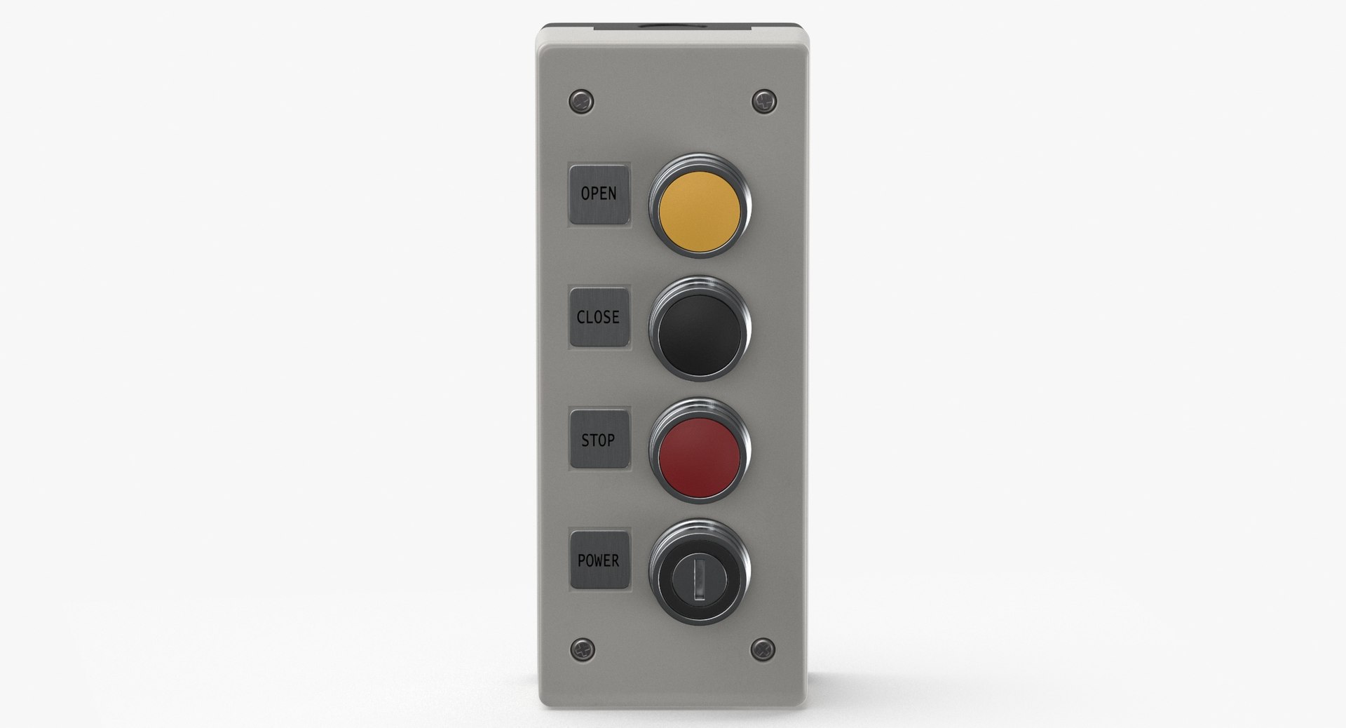 3D Model Control Station Buttons 02 Clean - TurboSquid 1893628