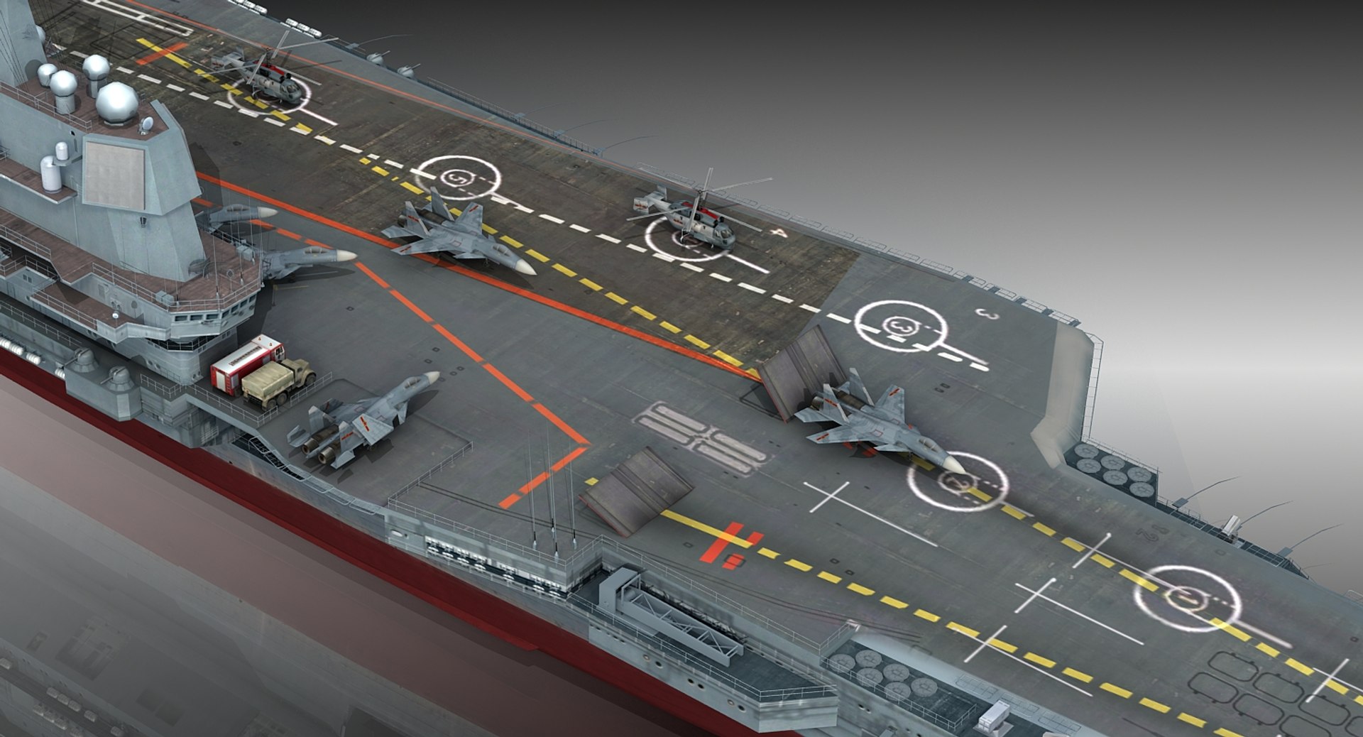Chinese aircraft carrier cv-17 3D model - TurboSquid 1414330