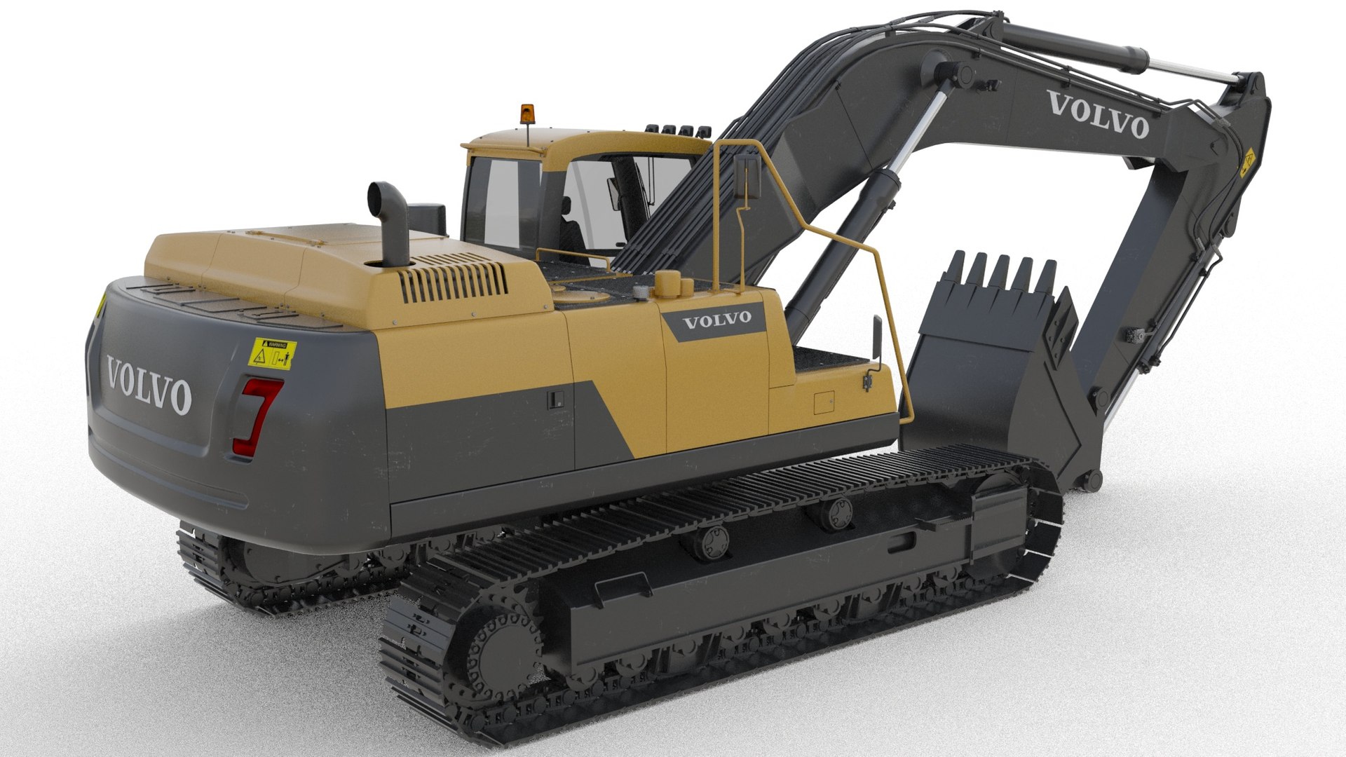 3D Model Excavators Volvo And Untitled Rigged - TurboSquid 2171441