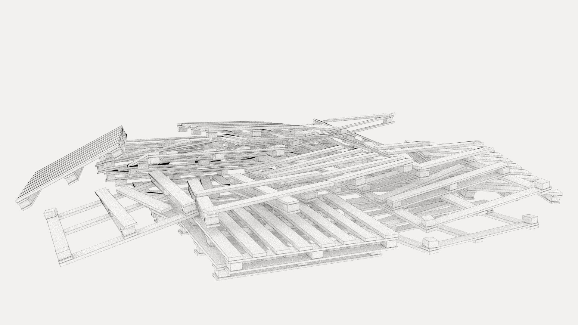 3D Model Pallet Pile 1 - TurboSquid 1949379