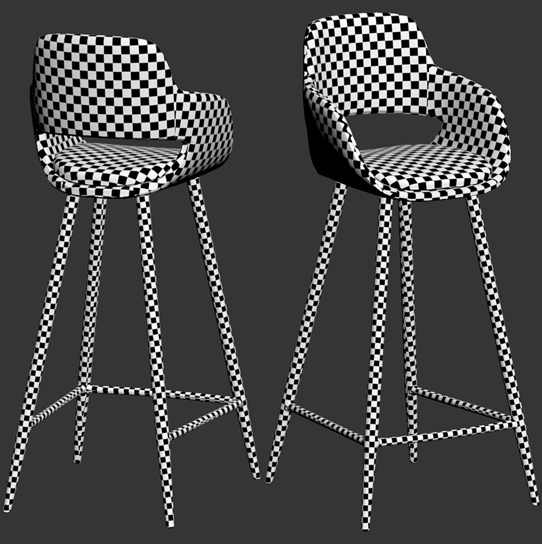 Bar chair Esmee La Redoute ZAGO model - TurboSquid 2102103