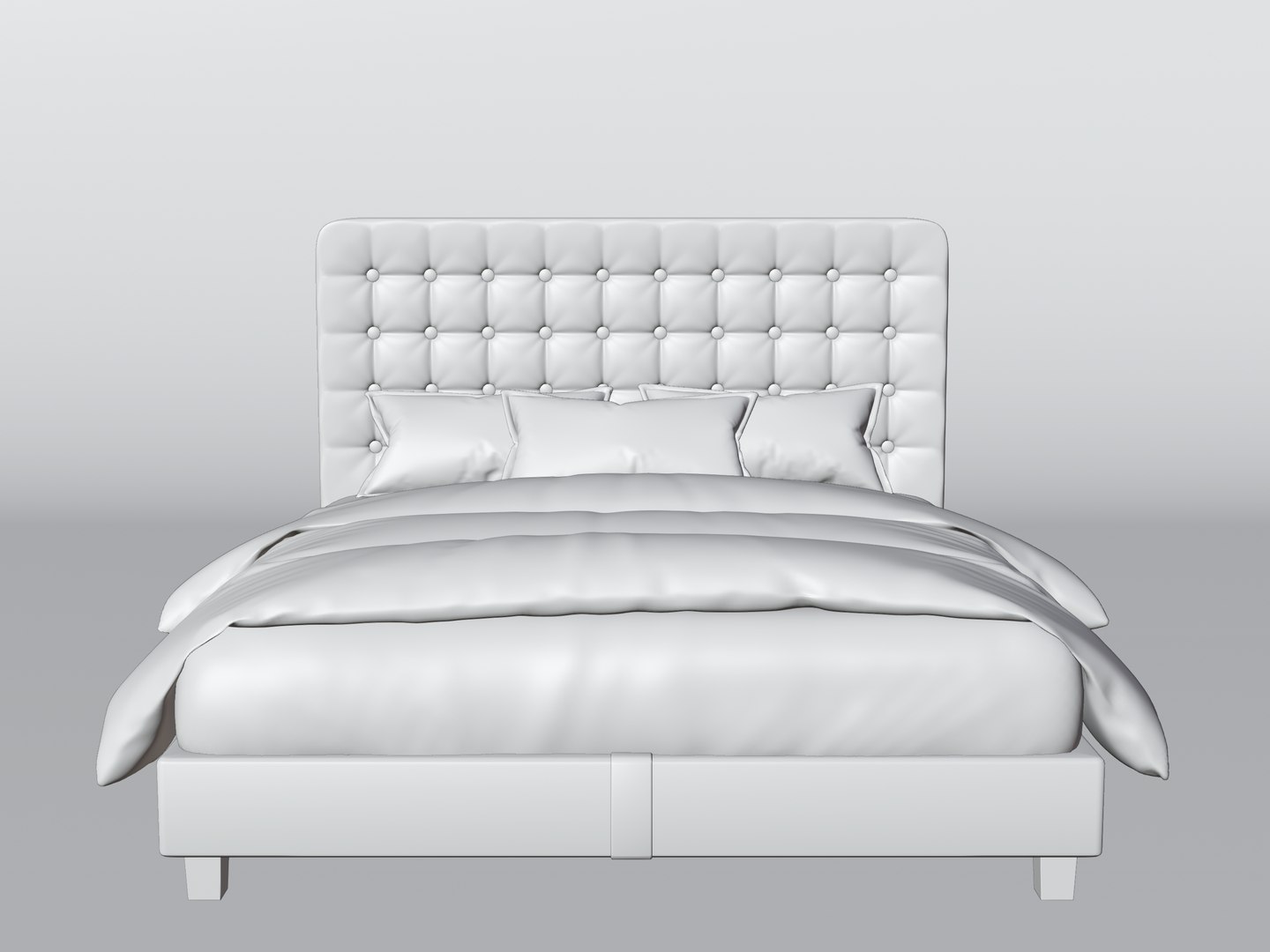 3D King Bed Model - TurboSquid 2131703