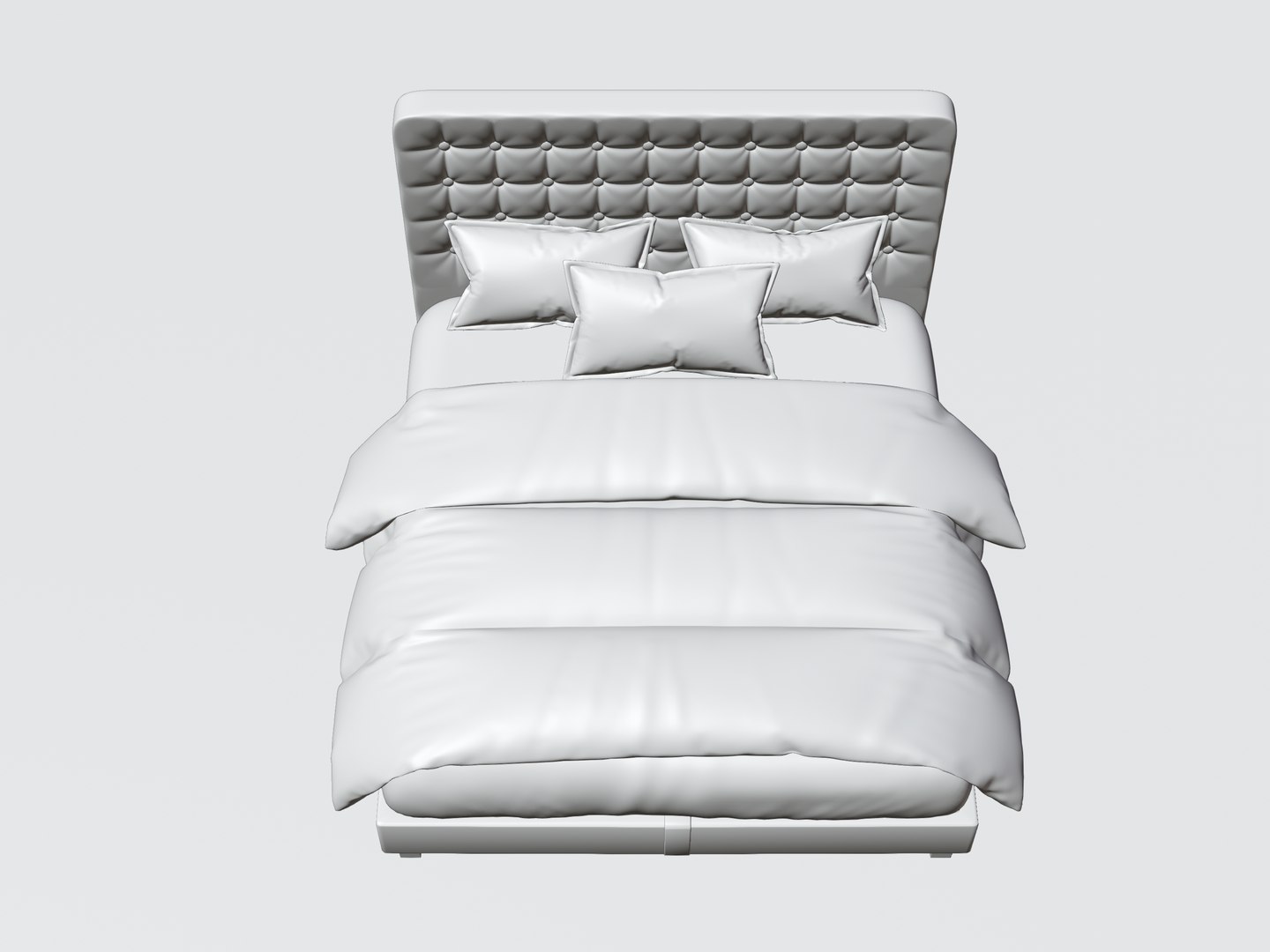 3D King Bed Model - TurboSquid 2131703