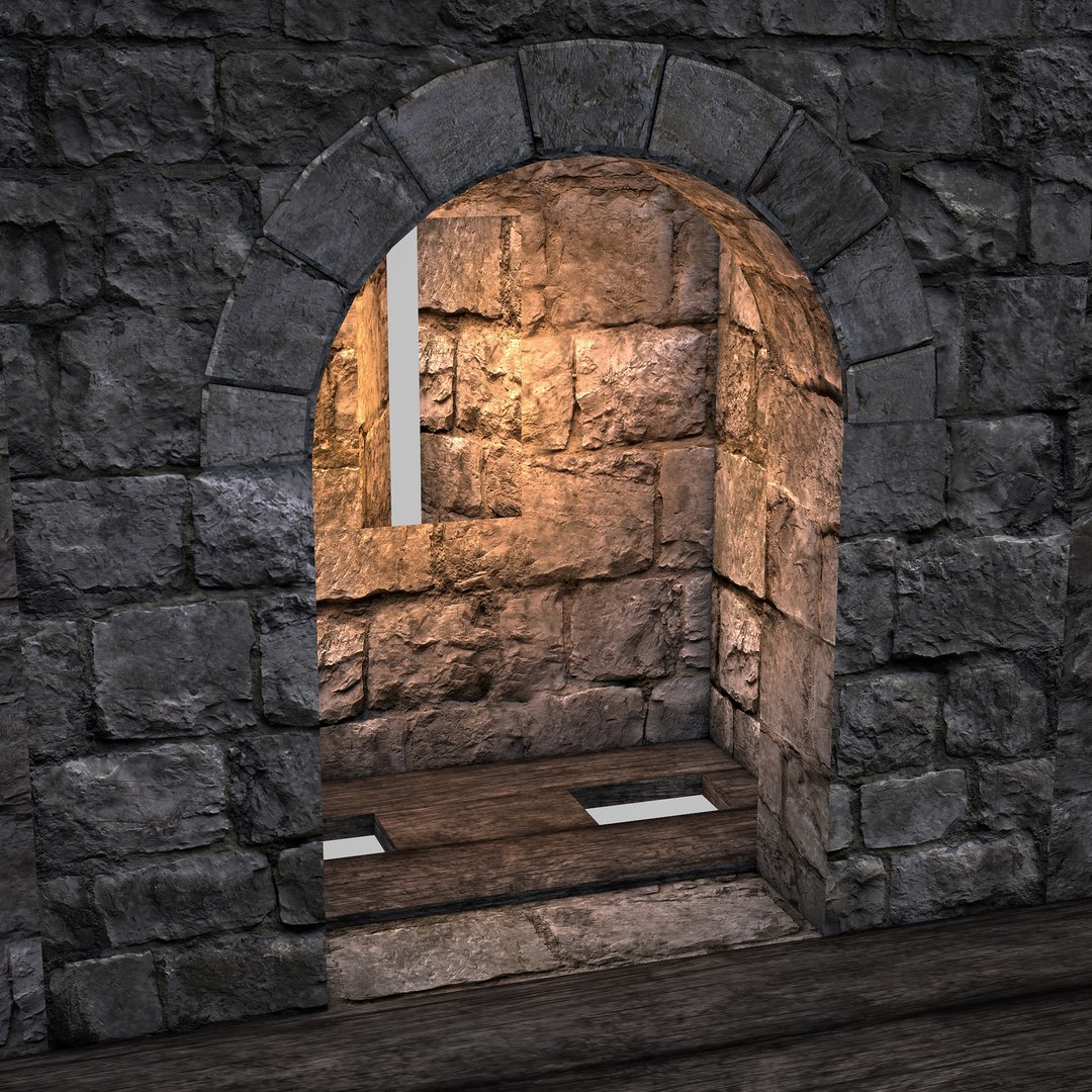 blender medieval castle defensive structure