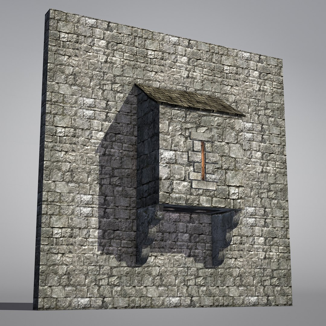 blender medieval castle defensive structure