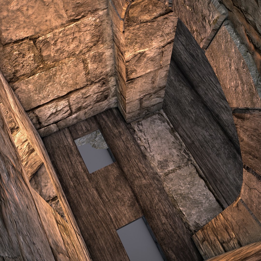 blender medieval castle defensive structure