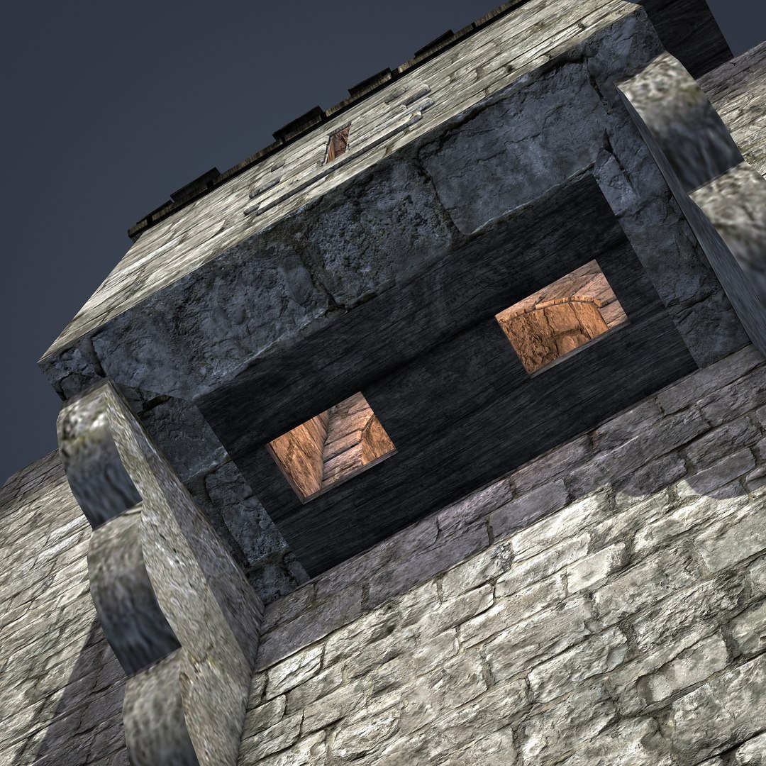 blender medieval castle defensive structure