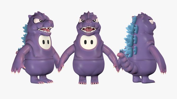 modelo 3d Colección de personajes del juego Fall Guys - TurboSquid 1939610