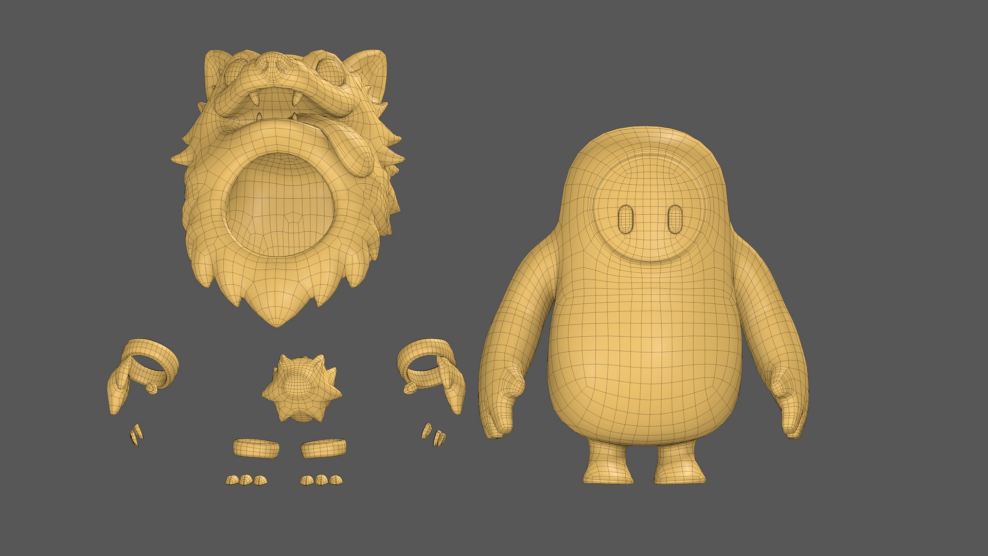 Fall Guys Game Character Collection 3D model - TurboSquid 1939610