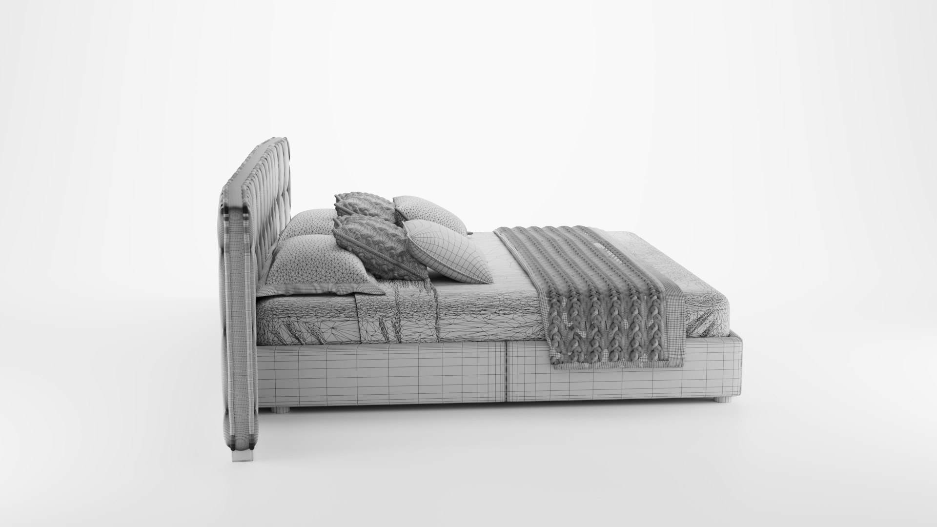 Cesar Bed 3D Model - TurboSquid 2329638