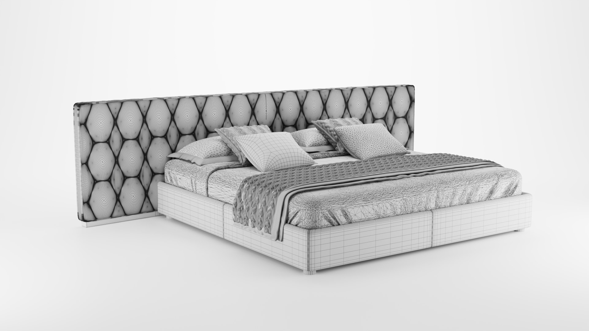 Cesar Bed 3D Model - TurboSquid 2329638