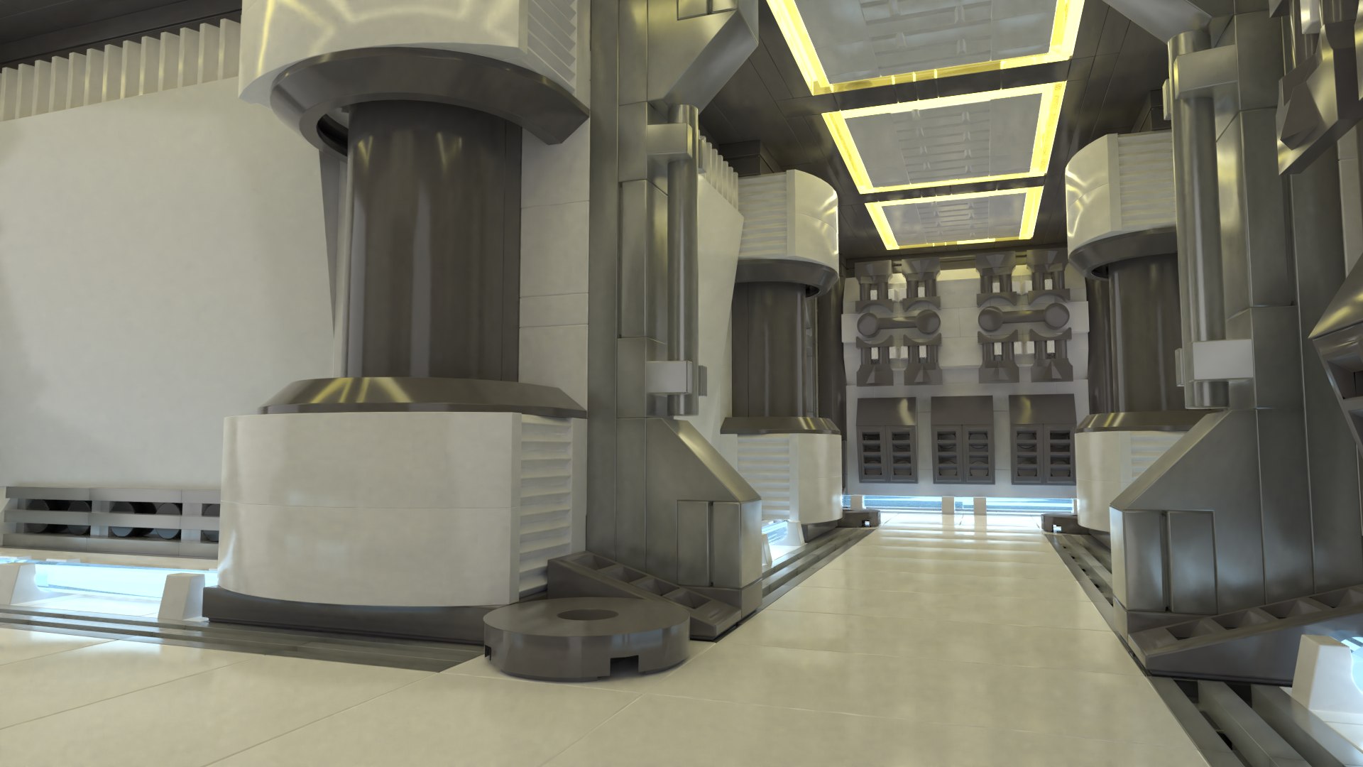 3D Sci-fi Modular Corridor Model - TurboSquid 1996614