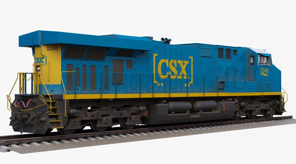 modelo 3d Locomotora GE ES44AC, conjunto 2 - TurboSquid 2296660