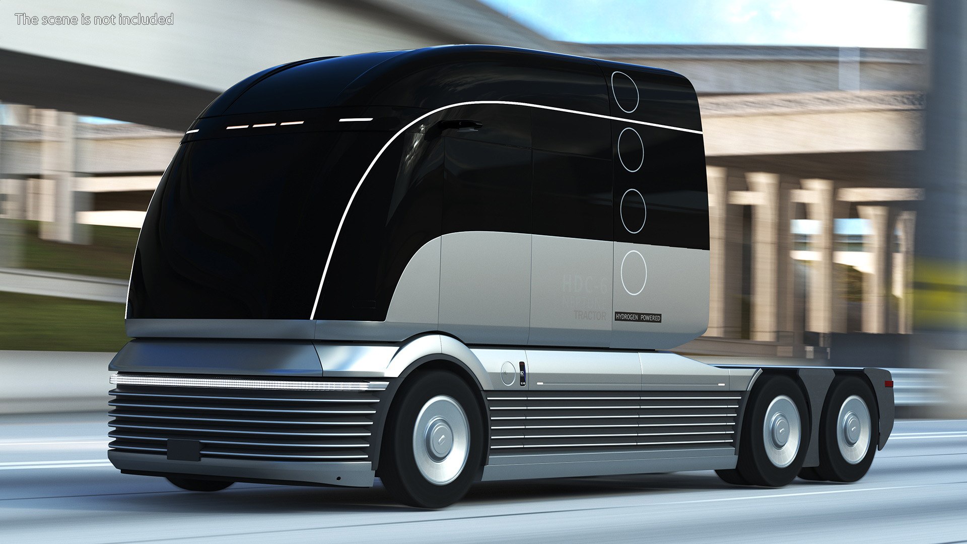 Futuristic Hydrogen Powered Semi Truck Rigged 3D Model - TurboSquid 2158694
