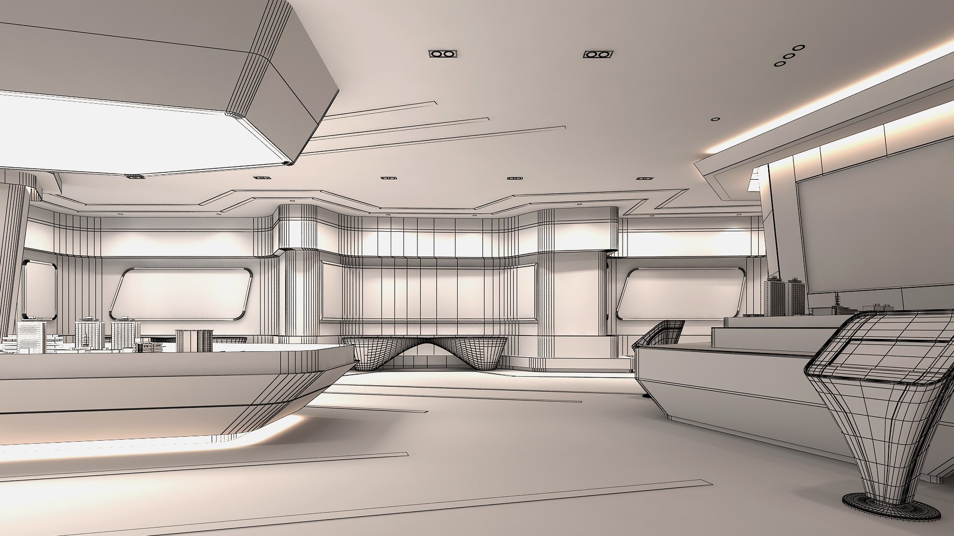 Exhibition Hall 02 3D Model - TurboSquid 2088979