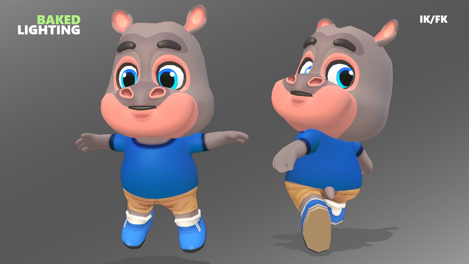 Hippo Animated Rigged Model - TurboSquid 2016068