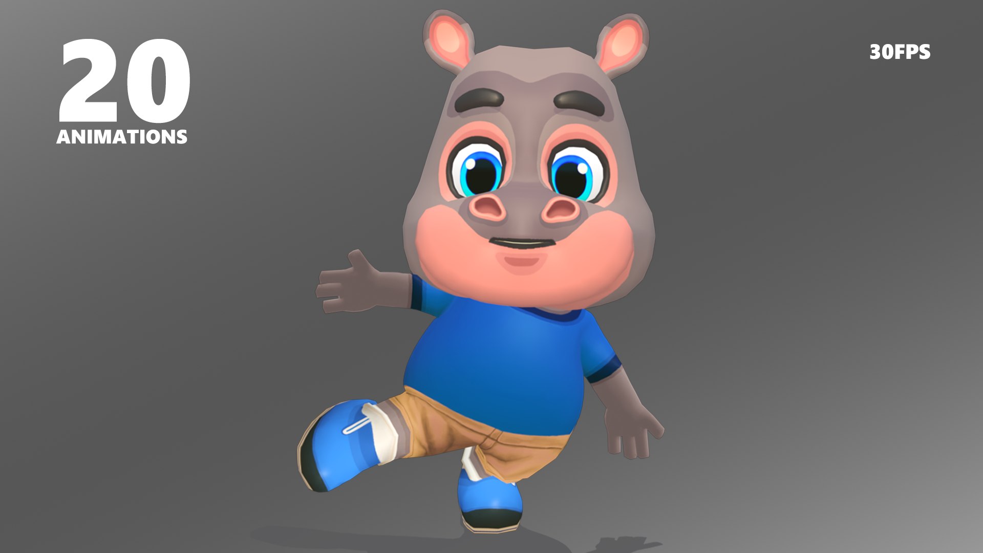 Hippo Animated Rigged model - TurboSquid 2016068