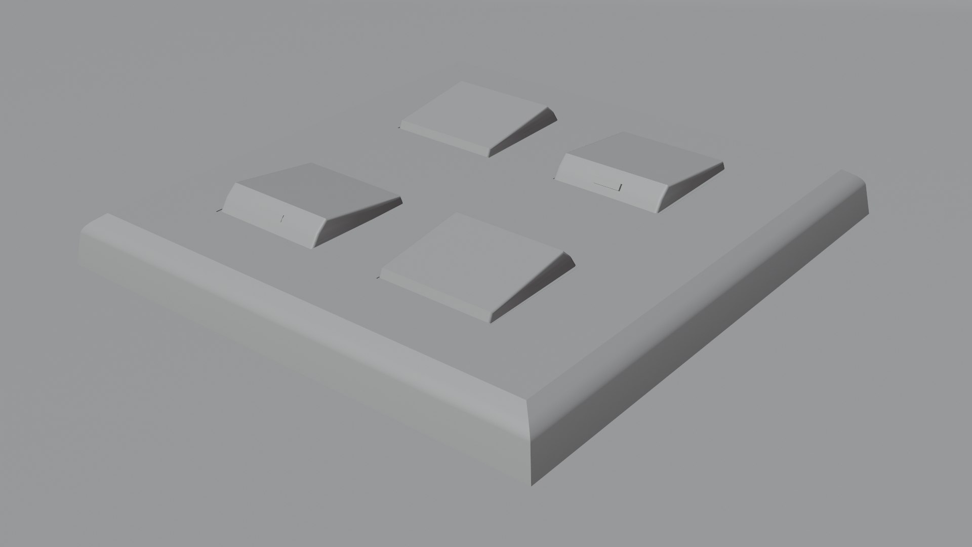 3D Quad Wall - TurboSquid 1695274