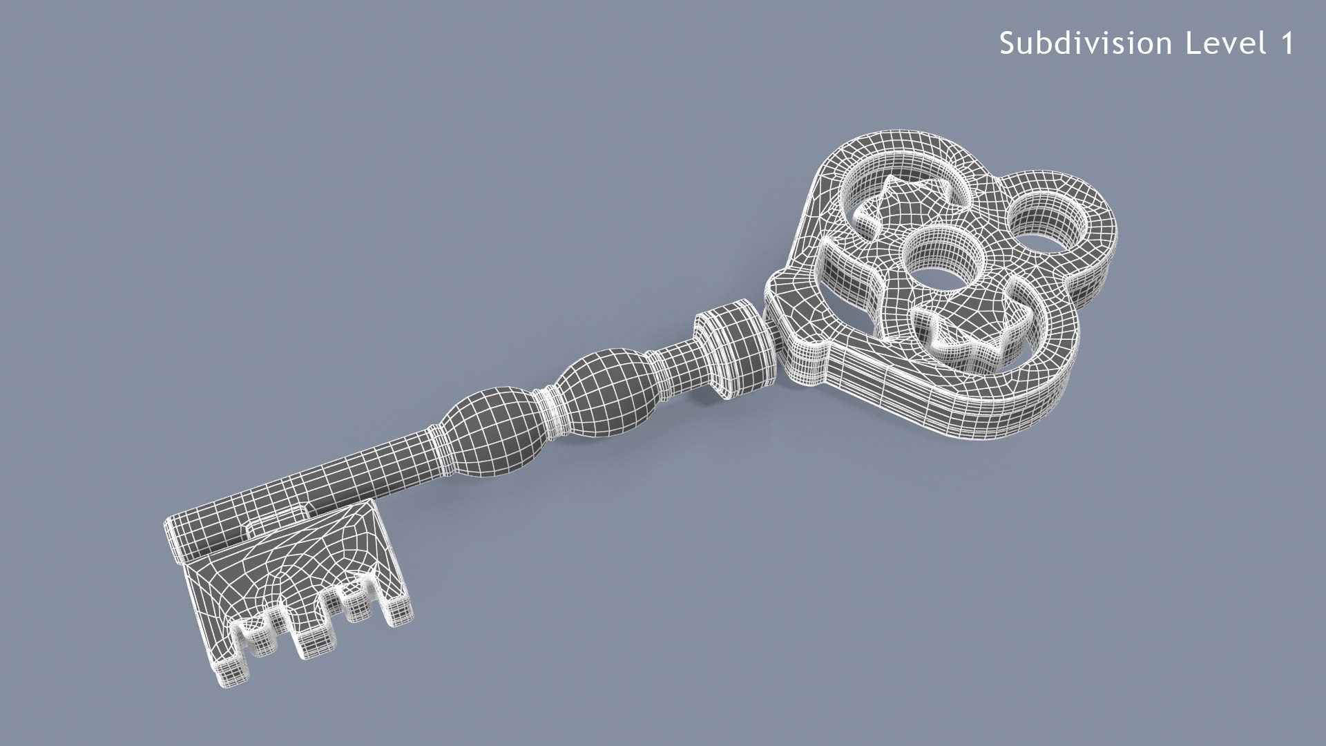 3D Key Silver 03 - TurboSquid 2004719