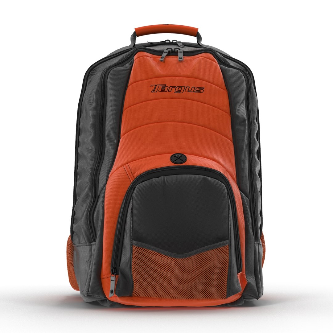 Backpack Black Orange 3ds