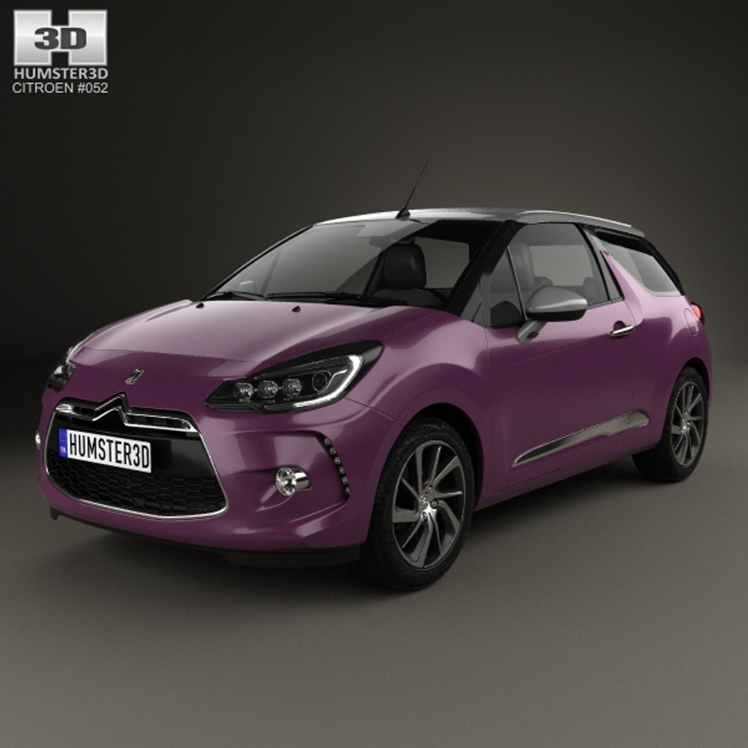 3D model citroen ds3 convertible - TurboSquid 1247607