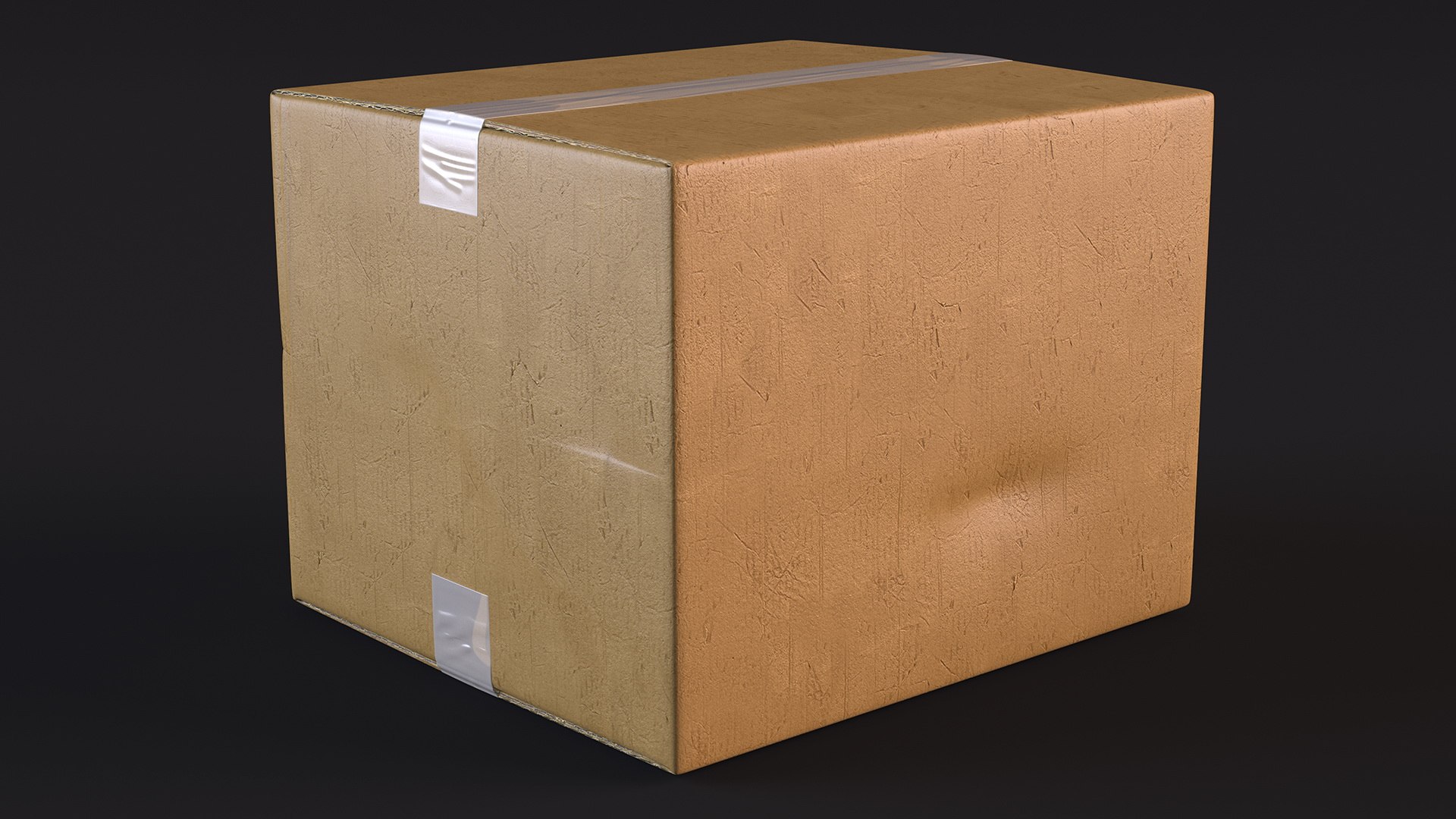 Cardboard Moving Box 3D Model - TurboSquid 2146857