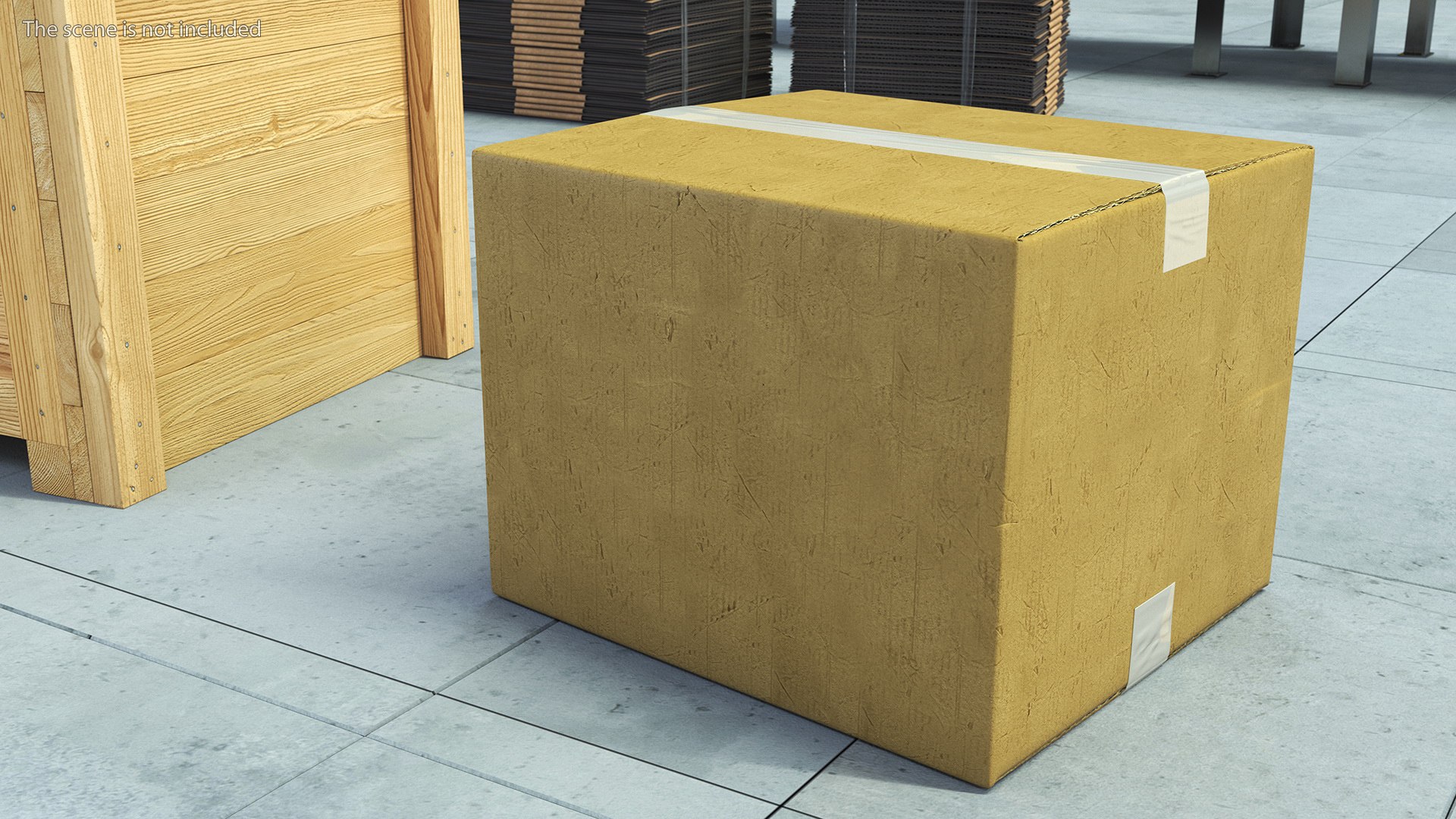 Cardboard Moving Box 3D model - TurboSquid 2146857