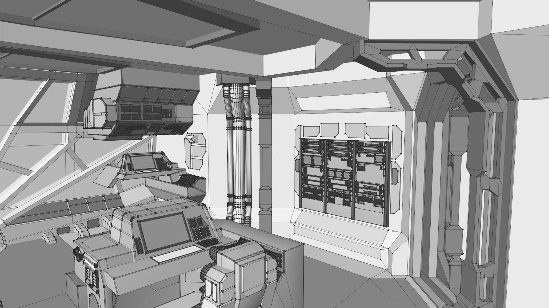 3D StarGate F-304 Daedalus Battlecruiser Bridge Model - TurboSquid 1746882