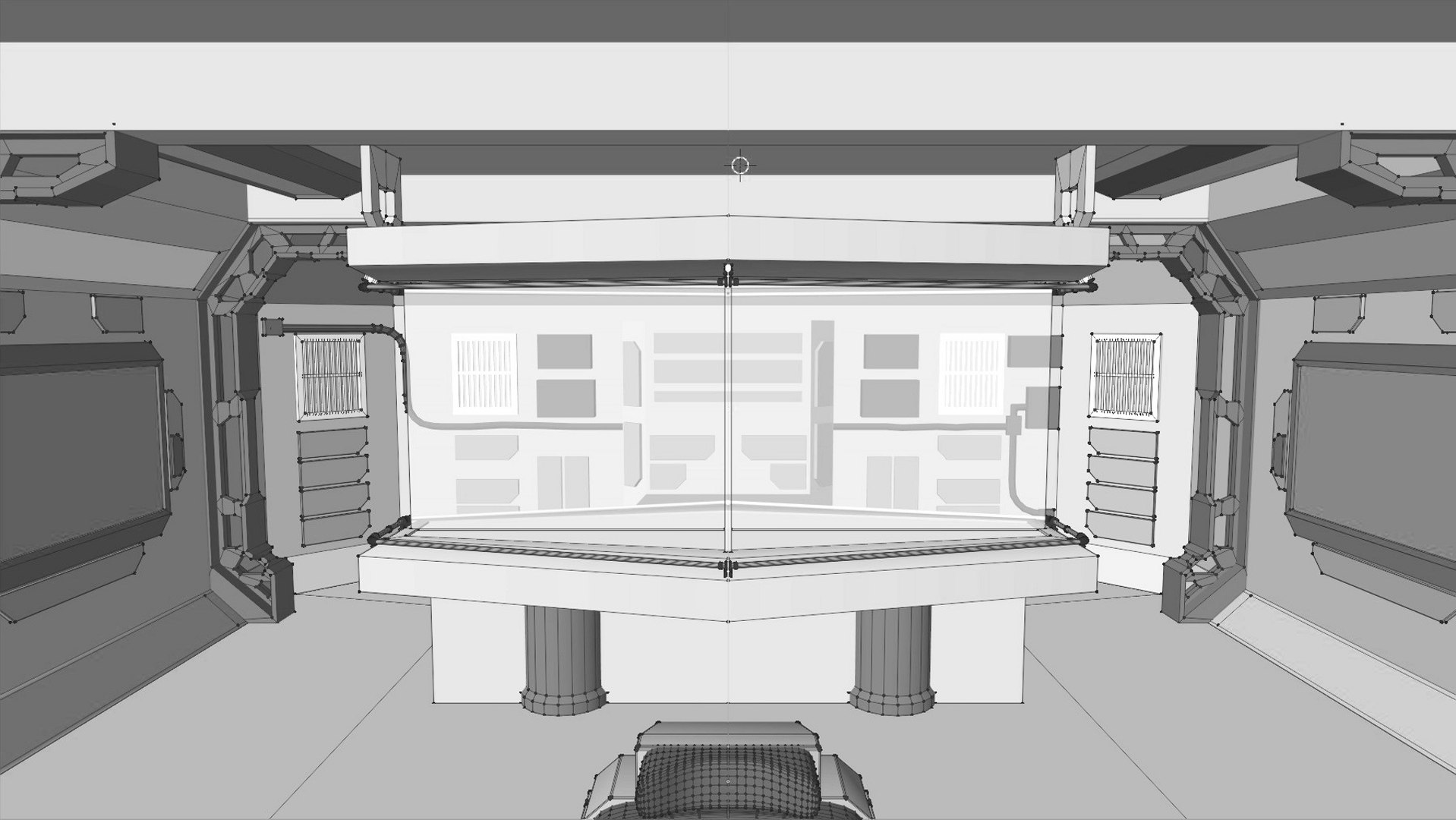 3D StarGate F-304 Daedalus Battlecruiser Bridge Model - TurboSquid 1746882