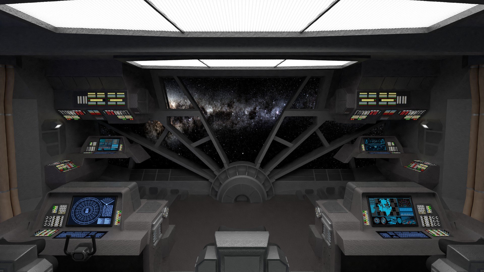 3D StarGate F-304 Daedalus Battlecruiser Bridge Model - TurboSquid 1746882
