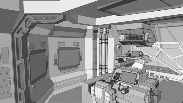 3D StarGate F-304 Daedalus Battlecruiser Bridge model - TurboSquid 1746882