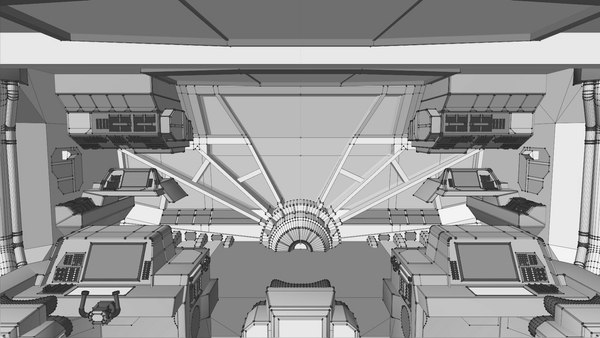StarGate F-304 Daedalus Battlecruiser Bridge 3D 모델 - TurboSquid 1746882