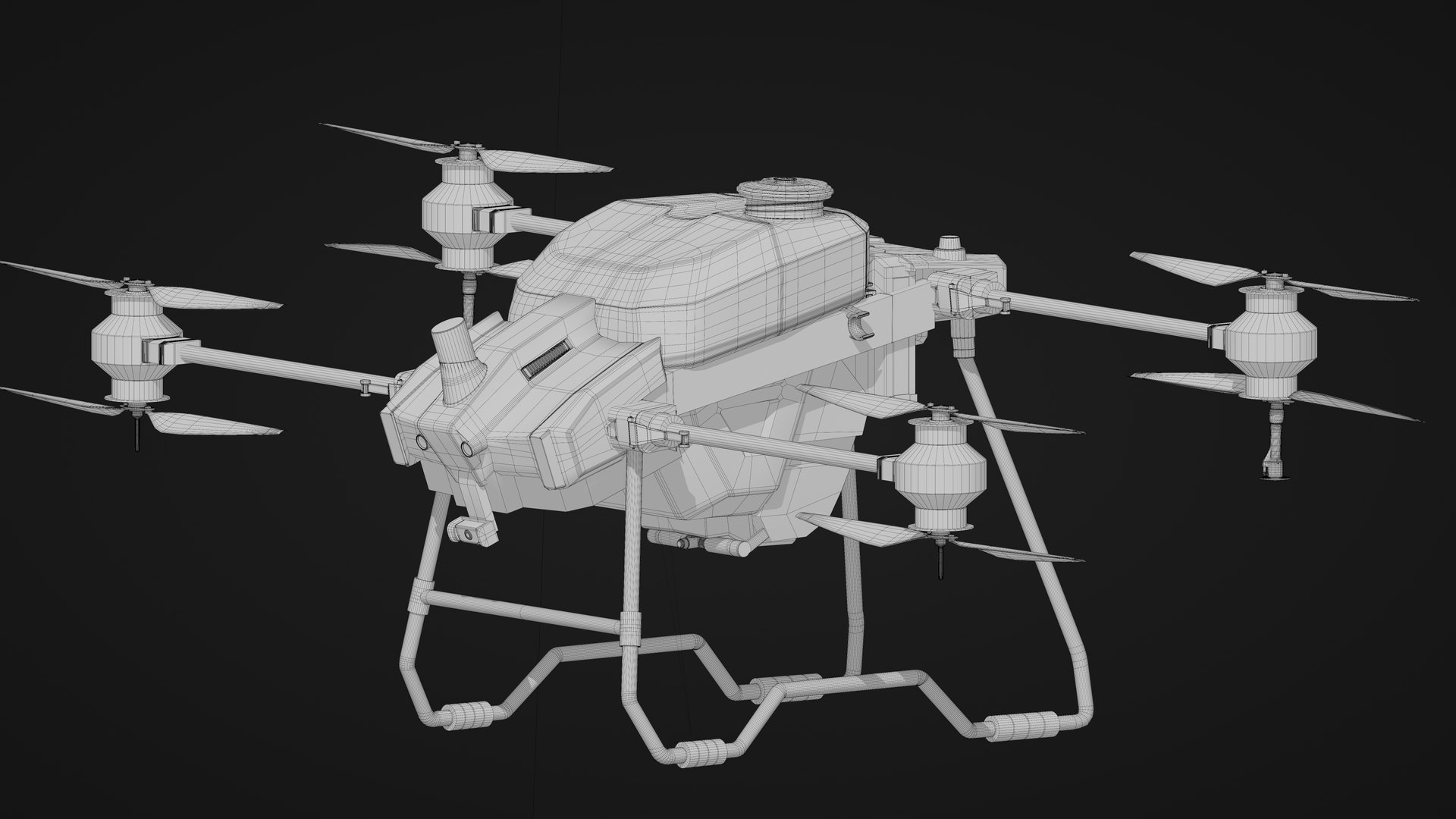 DJI Agras T40 Drone 3D Model - TurboSquid 2198007