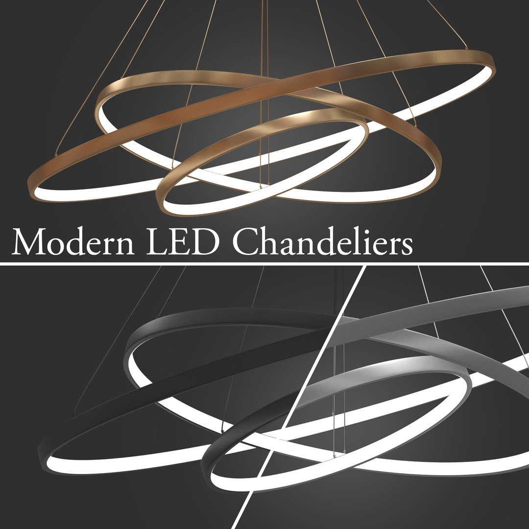 3D Led 3 Rings - TurboSquid 1237017