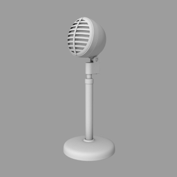 base microphone 3d model