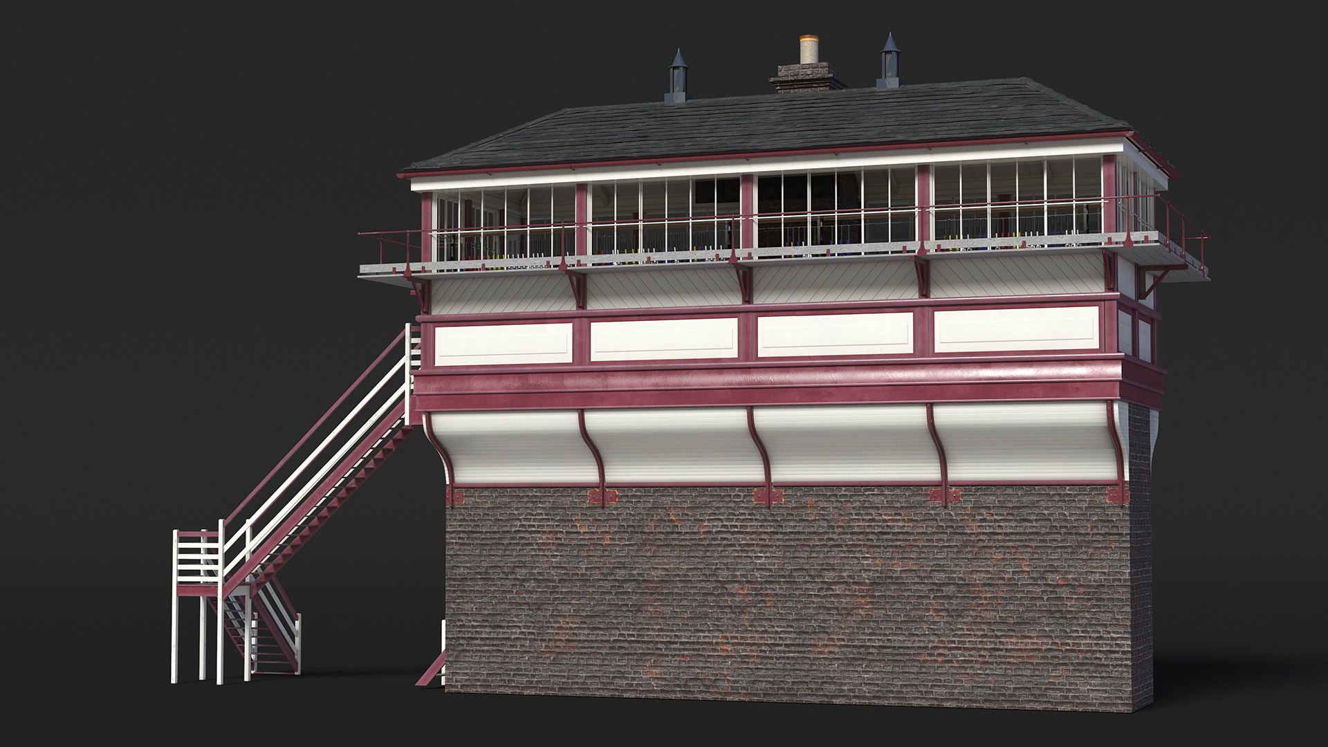 3D Railway Signal House - TurboSquid 2256853